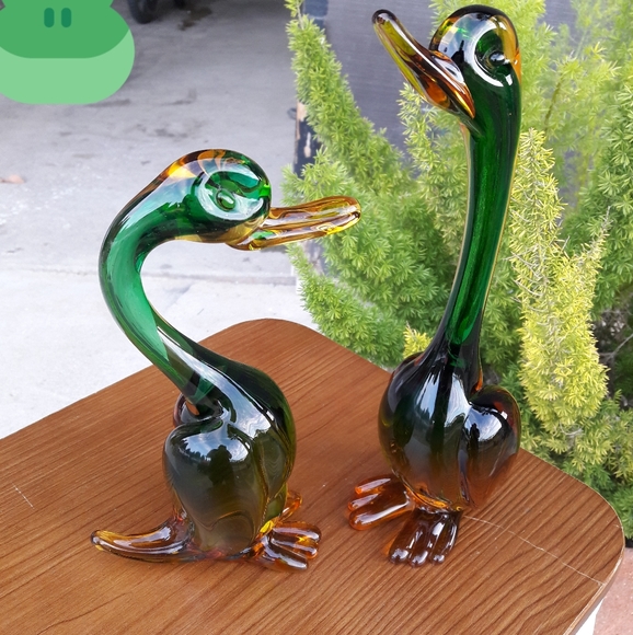 Vintage | Accents | Vintage Stunning Murano Glass Ducks Figures | Poshmark